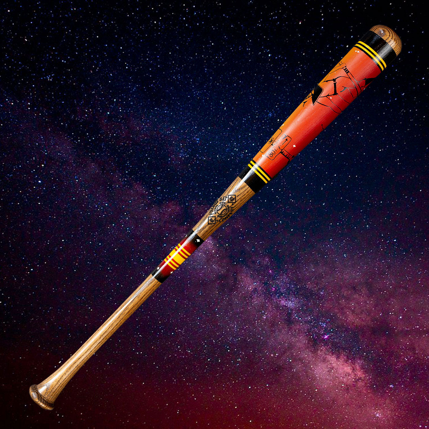 "Intergalactic World Series" 1/10 Art Bat - Aliens Roswell Anniversary ...